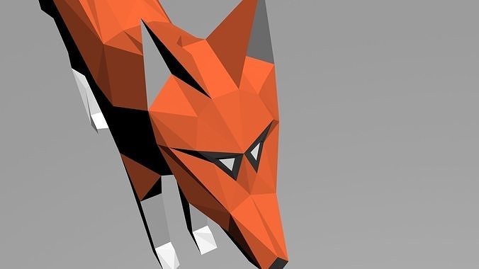 3D model low poly fox VR / AR / low-poly | CGTrader