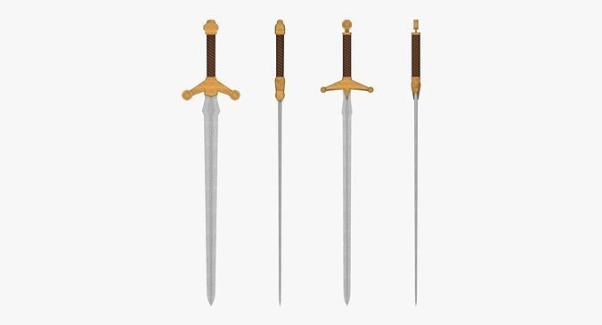 Fantasy Medieval Weapon Pack free VR / AR / low-poly 3D model | CGTrader