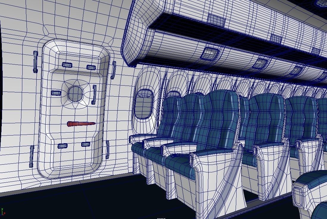 This 3D airplane includes a fully detailed interior 3D model | CGTrader