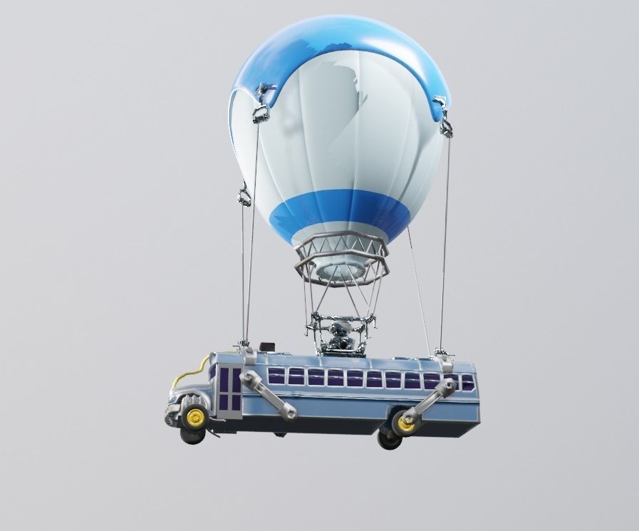 flying bus 3D model | CGTrader