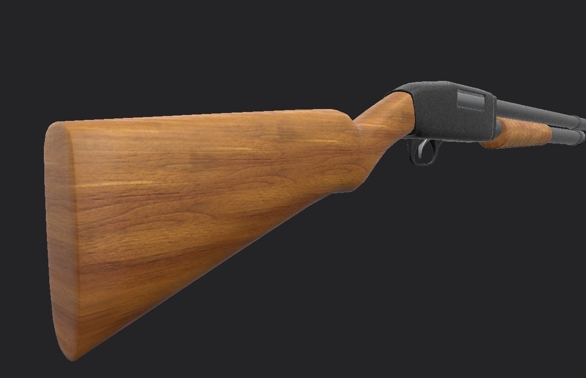 3D model Pump Shotgun VR / AR / low-poly | CGTrader