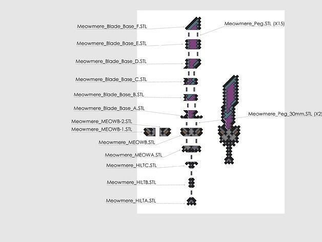 Terraria Meowmere Sword Full Size 3D model | CGTrader