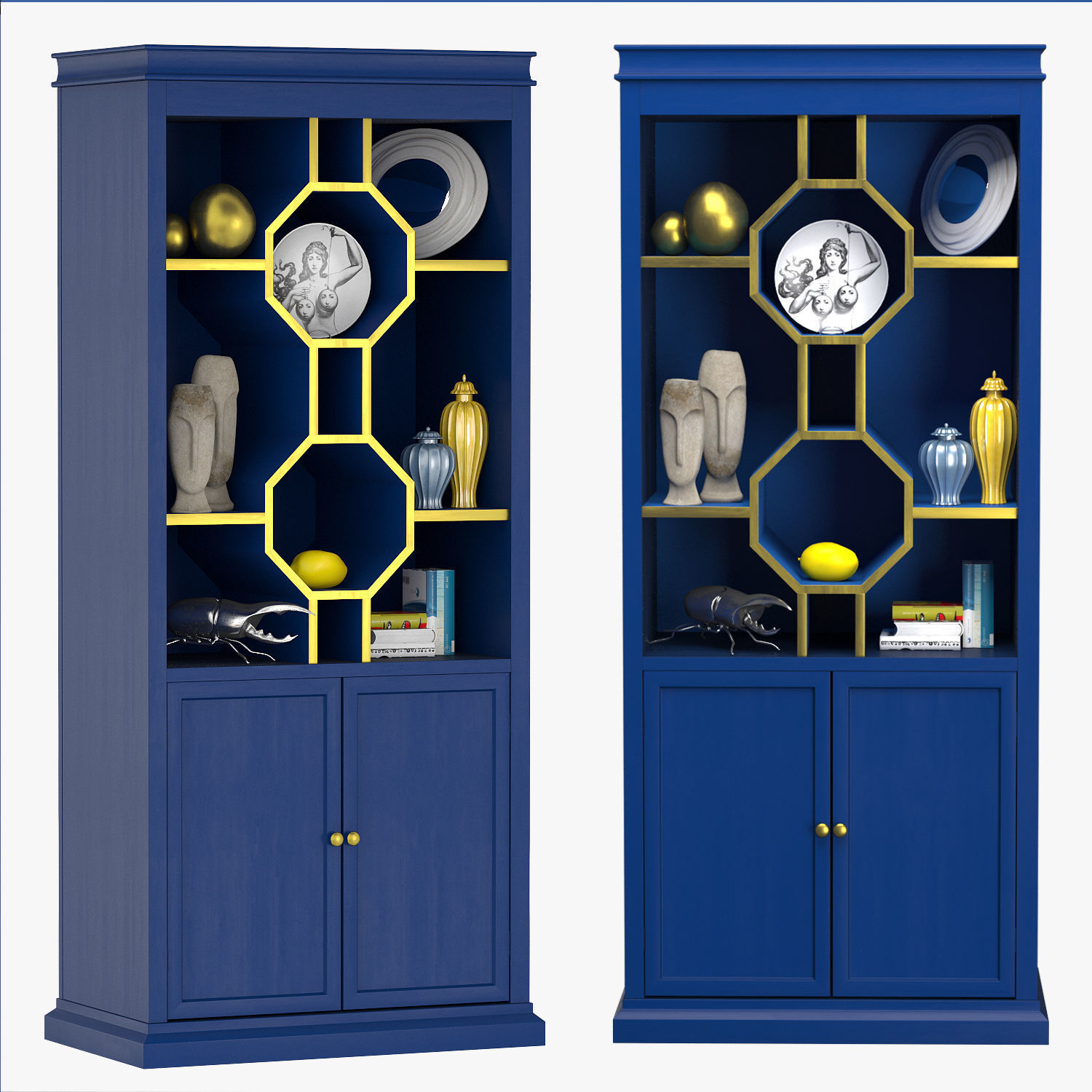 RACK ART DECO VITRINE 3D model | CGTrader