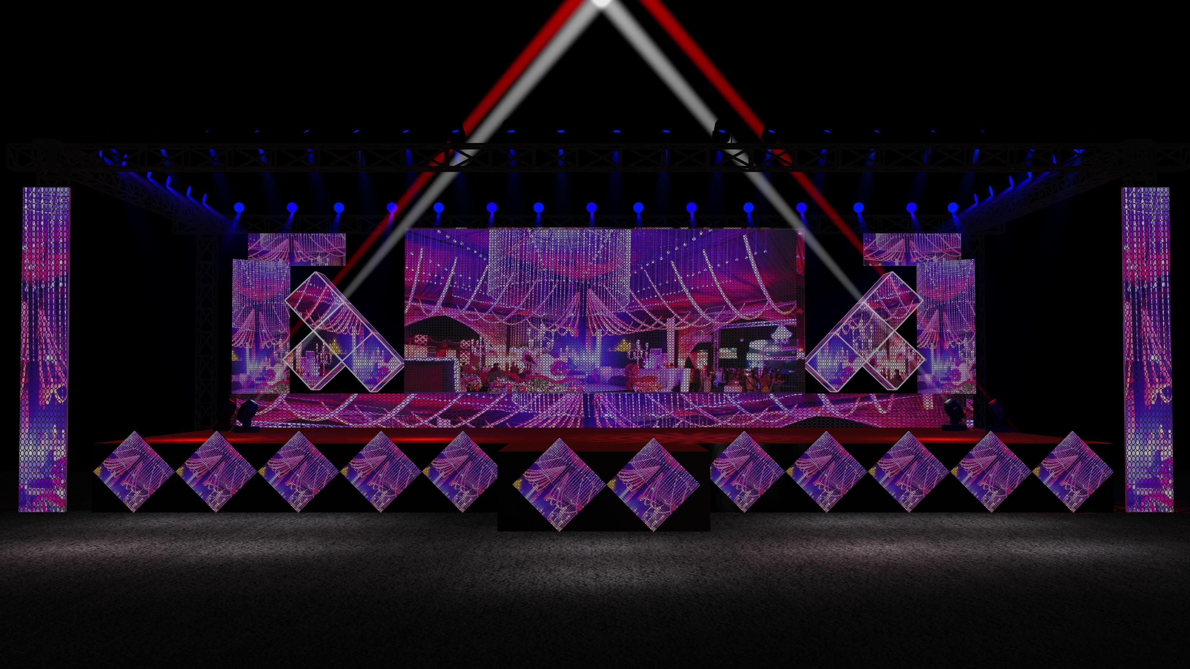 stage design 3D model 3D printable | CGTrader