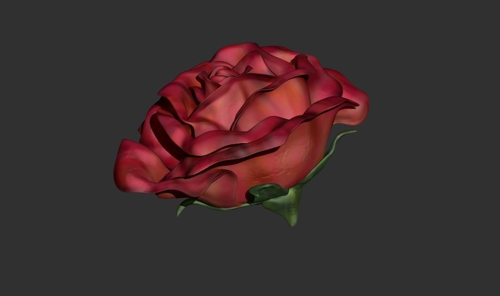 Rose flower high poly and 3D print 3D model | CGTrader