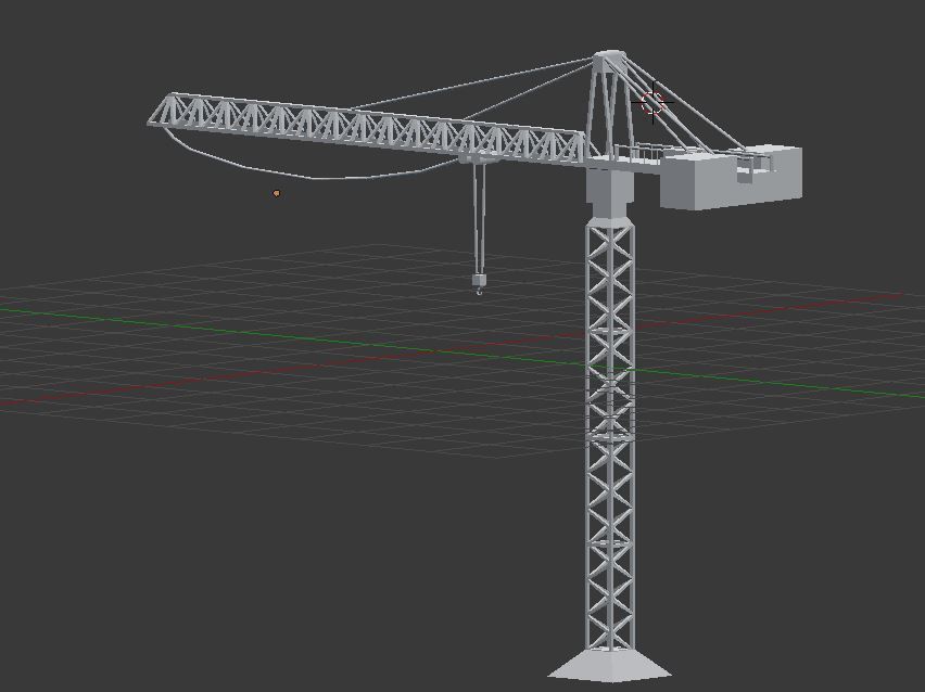 3D model Low Poly Crane VR / AR / low-poly | CGTrader