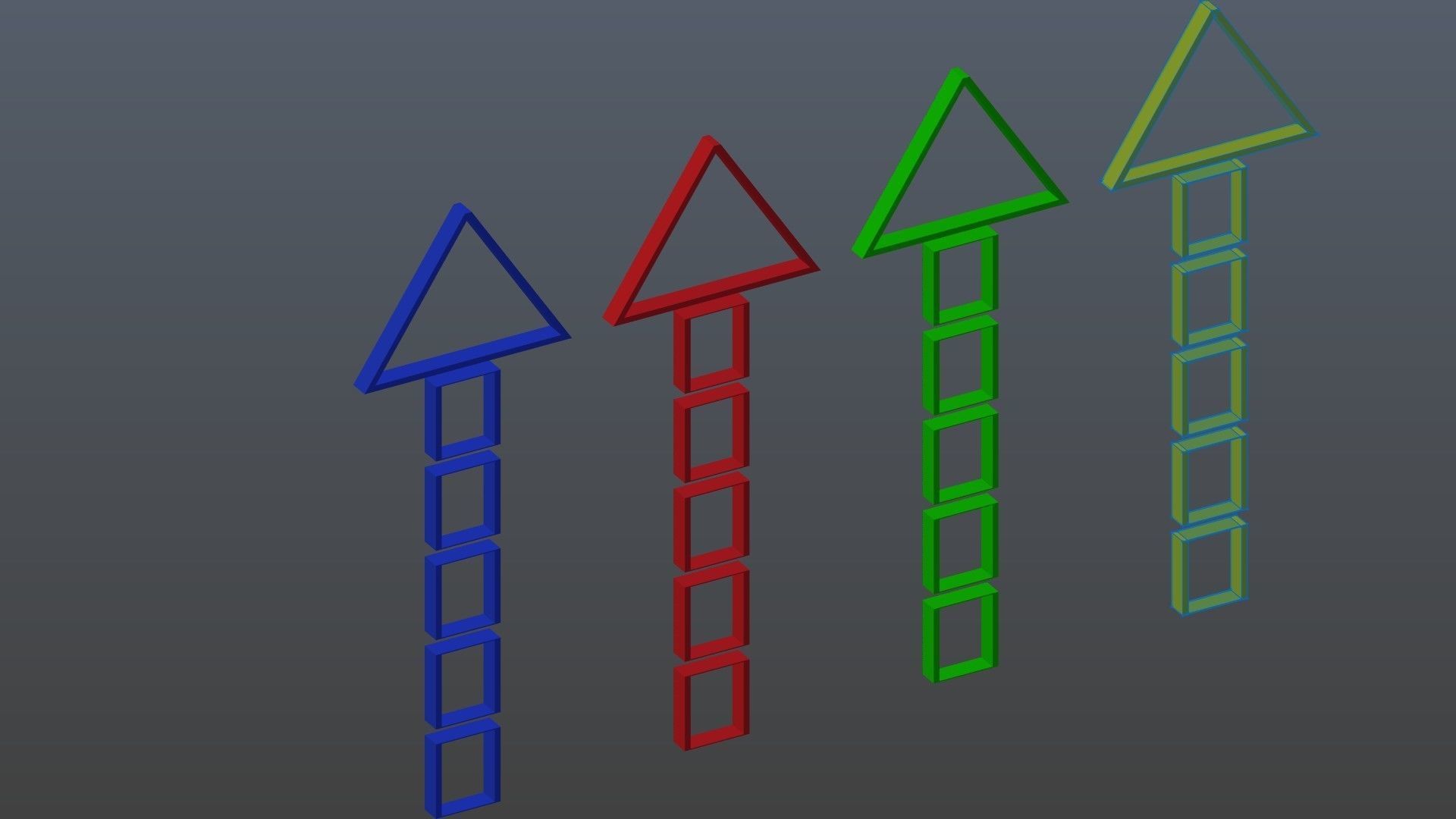 3D model Low poly arrow 21 VR / AR / low-poly | CGTrader