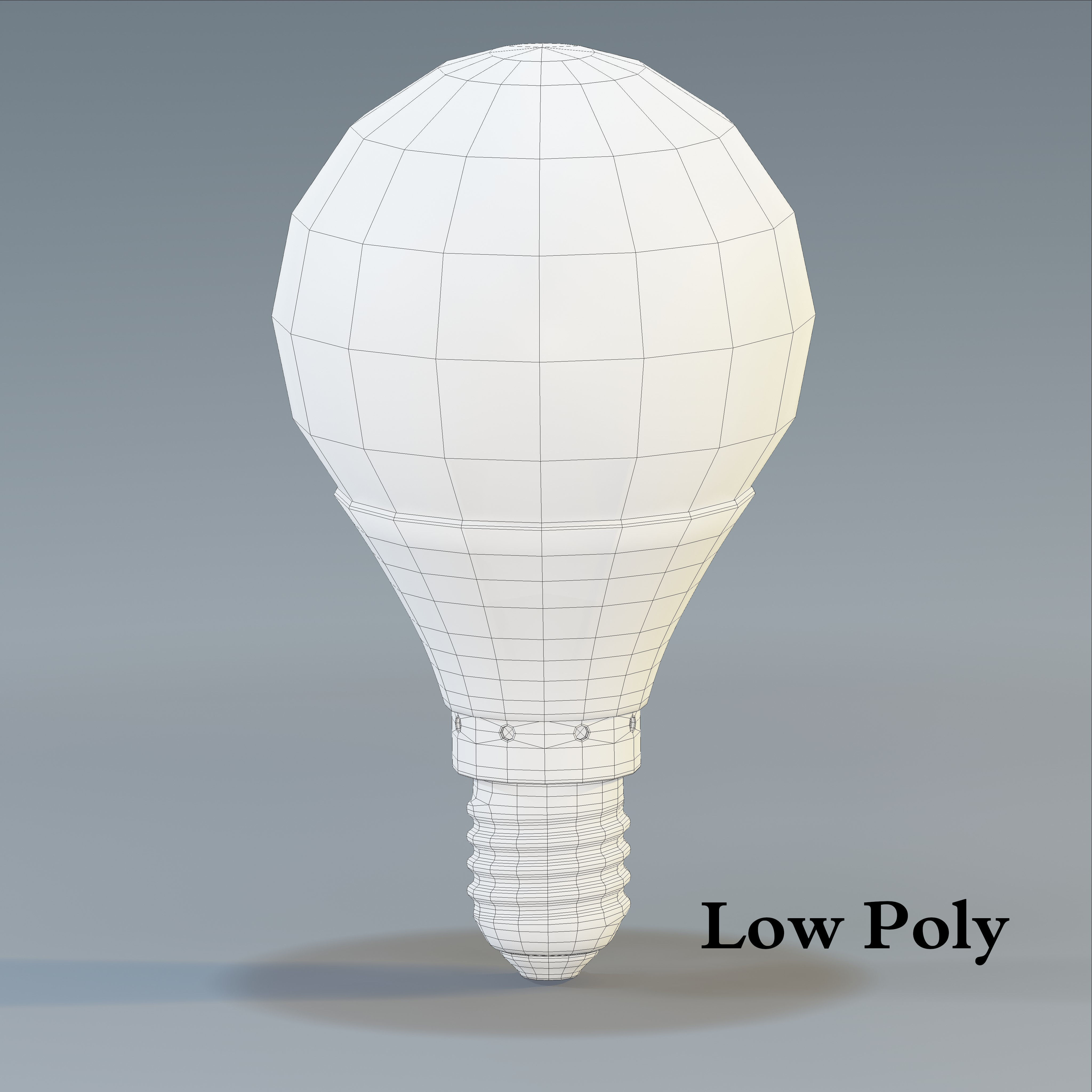 3D model LED pear shape light bulb VR / AR / low-poly | CGTrader