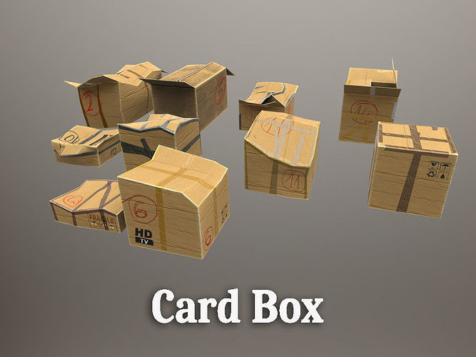 3D model Card Box VR / AR / low-poly | CGTrader