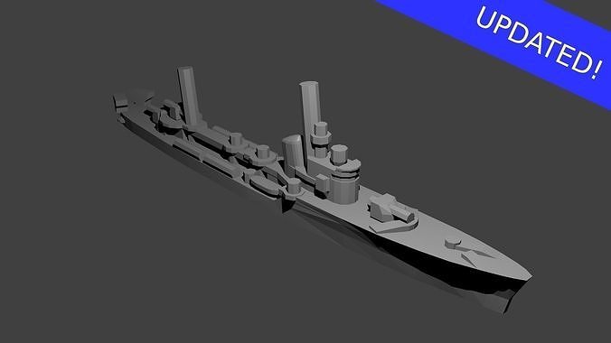 Italian Spica Class Torpedo Boat 3D model 3D printable | CGTrader