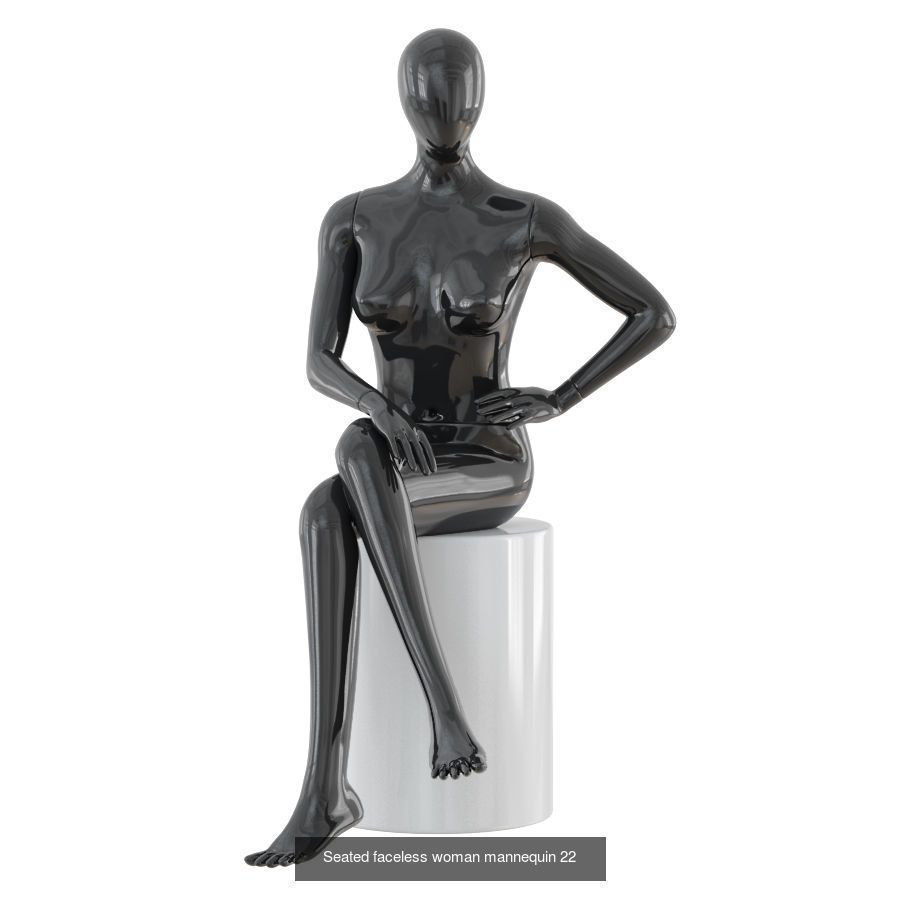 Collection of faceless female mannequins 02 | CGTrader