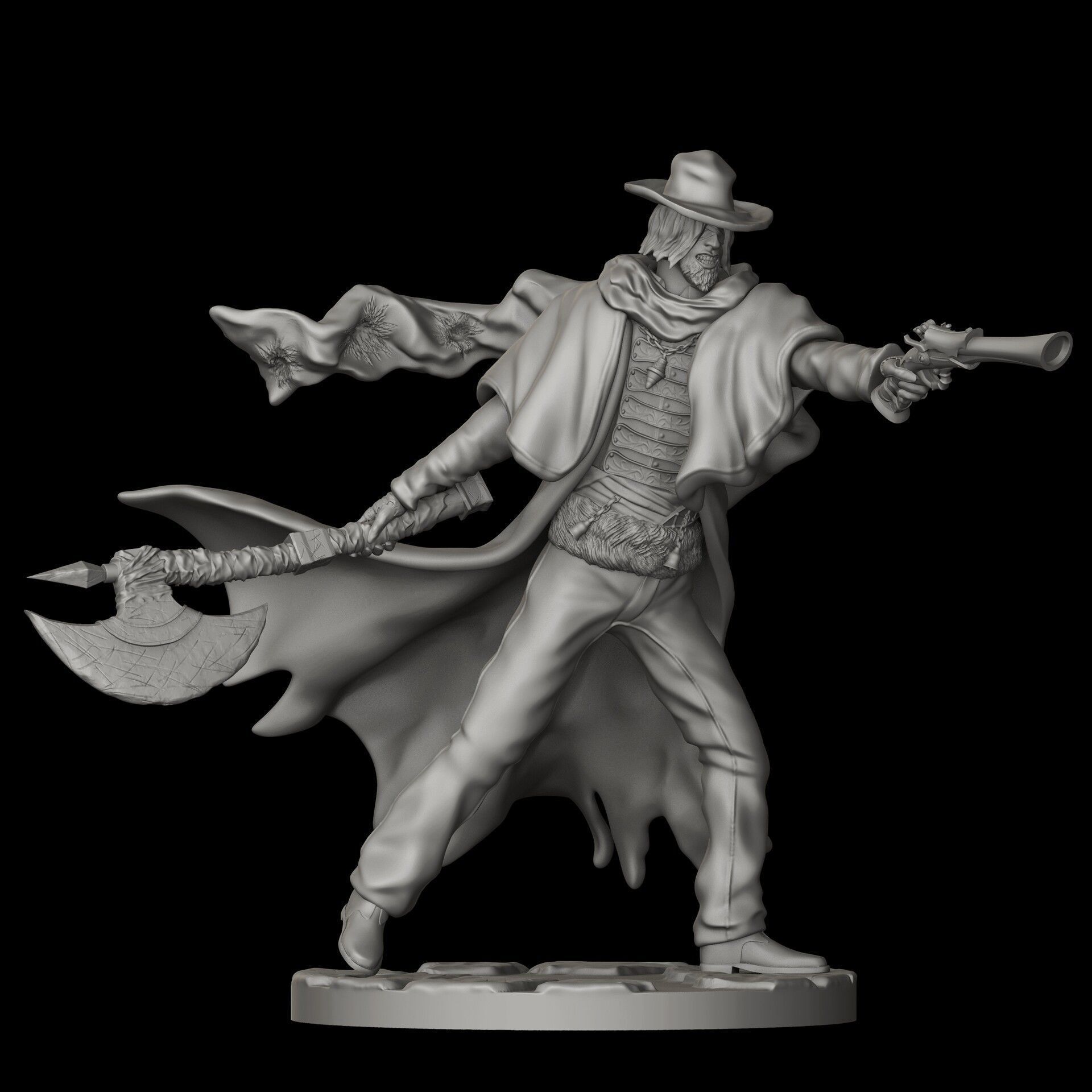 Father Gascoigne Bloodborne miniature 40mm 3D model | CGTrader