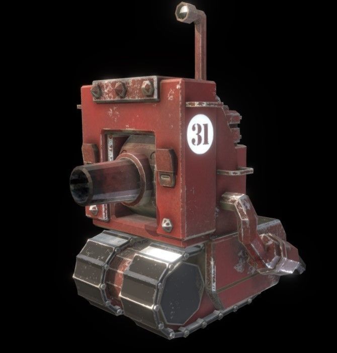 3D model Tank chibi cartoon VR / AR / low-poly | CGTrader