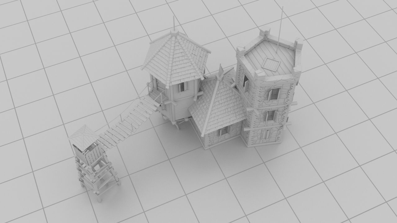 Small Strange Castle 3D model | CGTrader