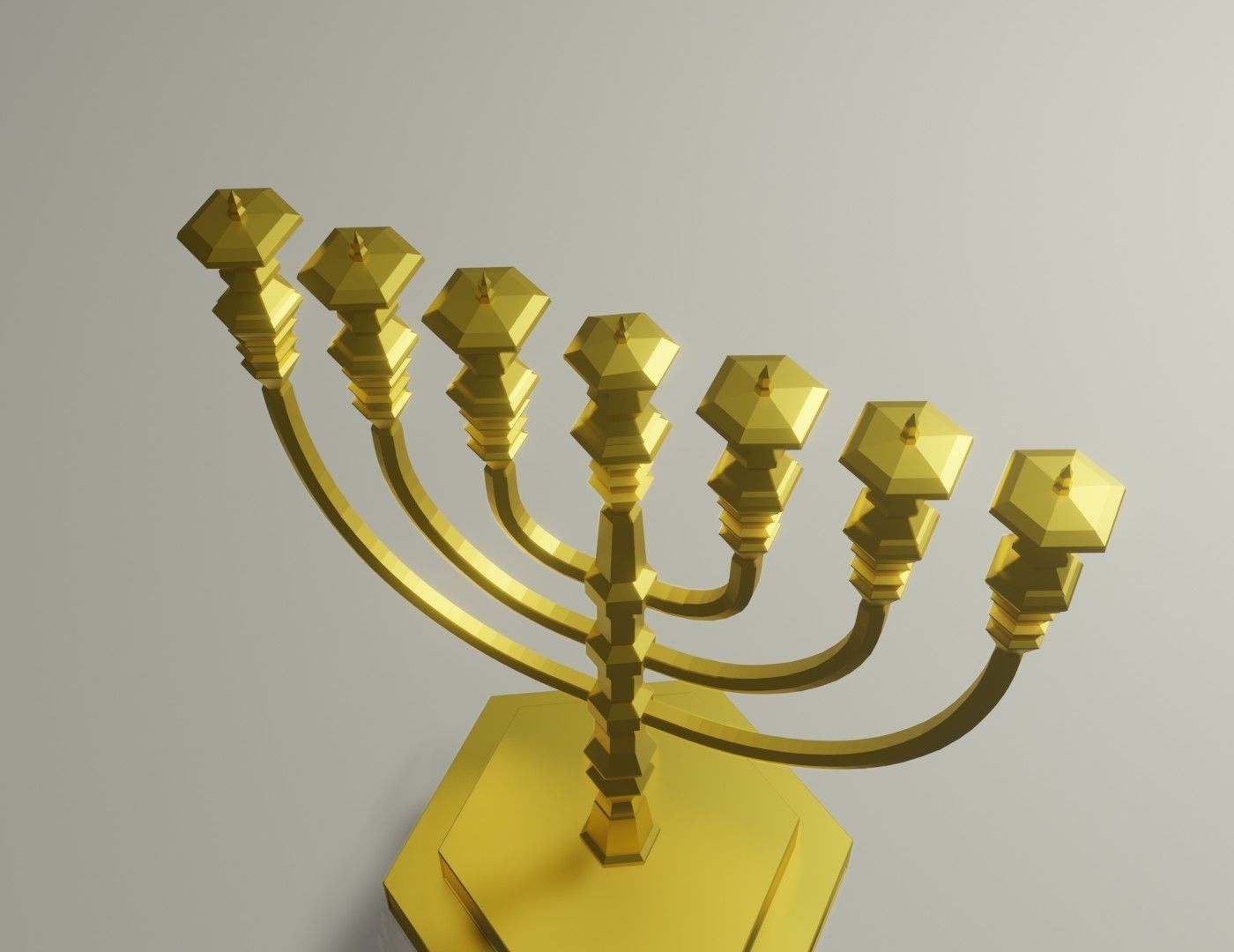 Temple Menorah 3D model 3D printable | CGTrader