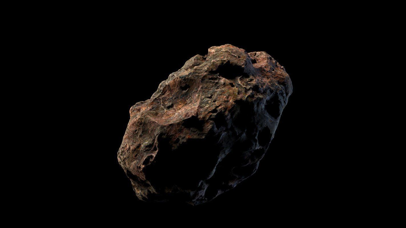3D asteroids pack model free VR / AR / low-poly 3D model animated ...