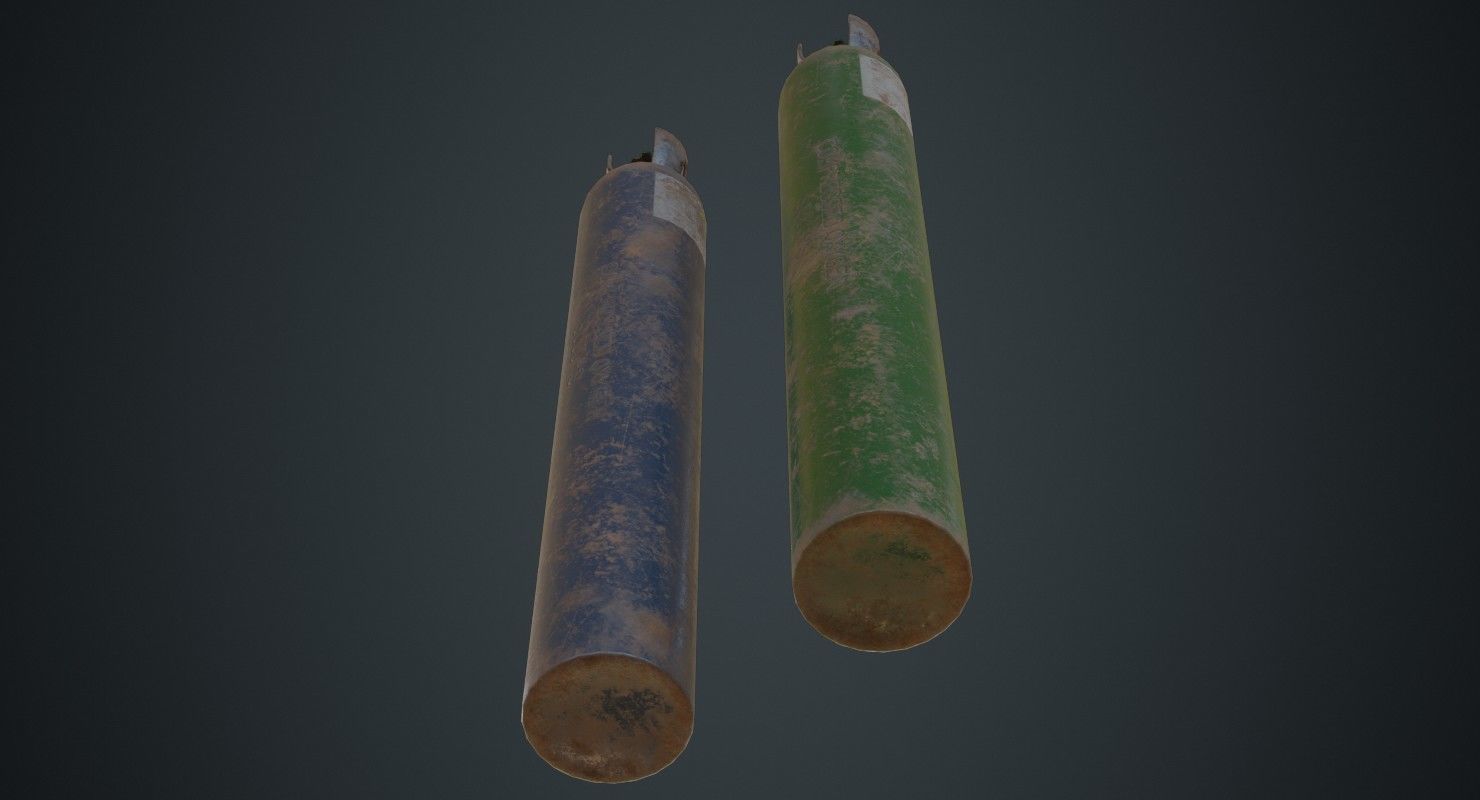 3D model Gas Cylinder 2C VR / AR / low-poly | CGTrader