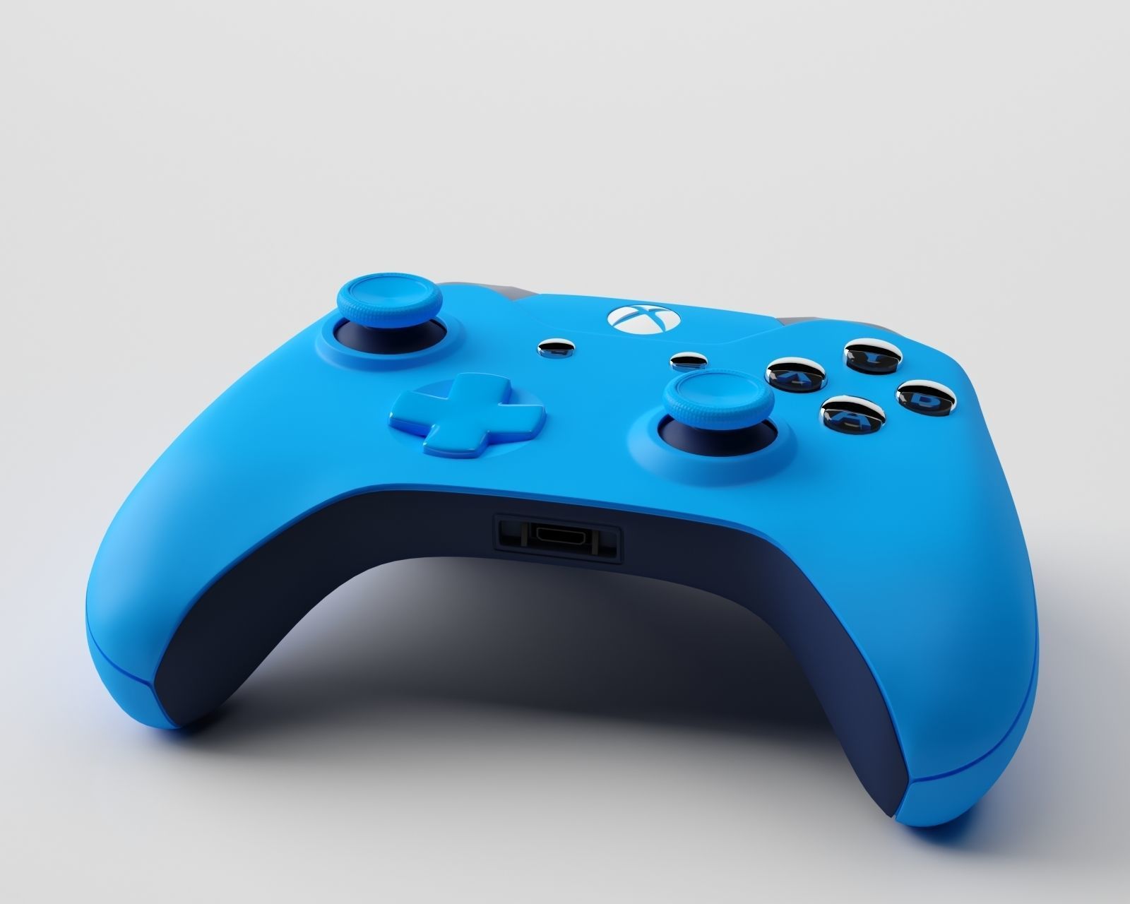 Xbox One Blue Edition Controller 3D model | CGTrader