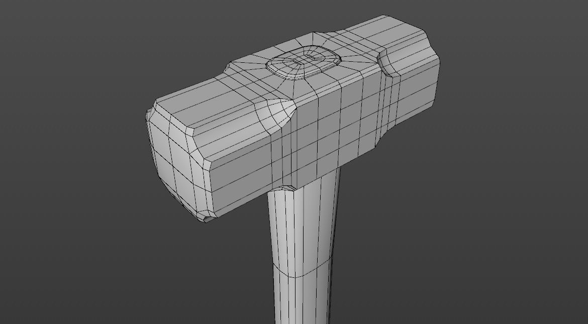 3D model Sledgehammer game-ready 3d model hammer VR / AR / low-poly ...