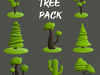 Stylized Cartoon Trees 3D model | CGTrader