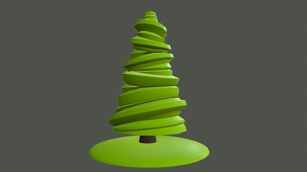 Stylized Cartoon Trees 3D model | CGTrader