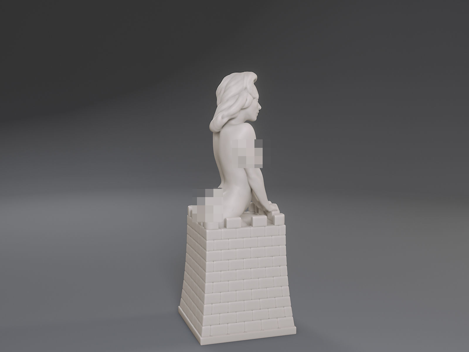 White Chess Female Rook 3D model 3D printable | CGTrader