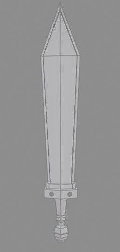 Simple sword free 3D model | CGTrader