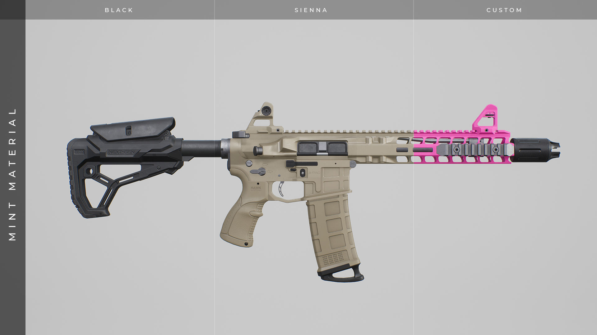 3D model AR15 - Animated FPS Weapon for Unreal Engine VR / AR / low ...