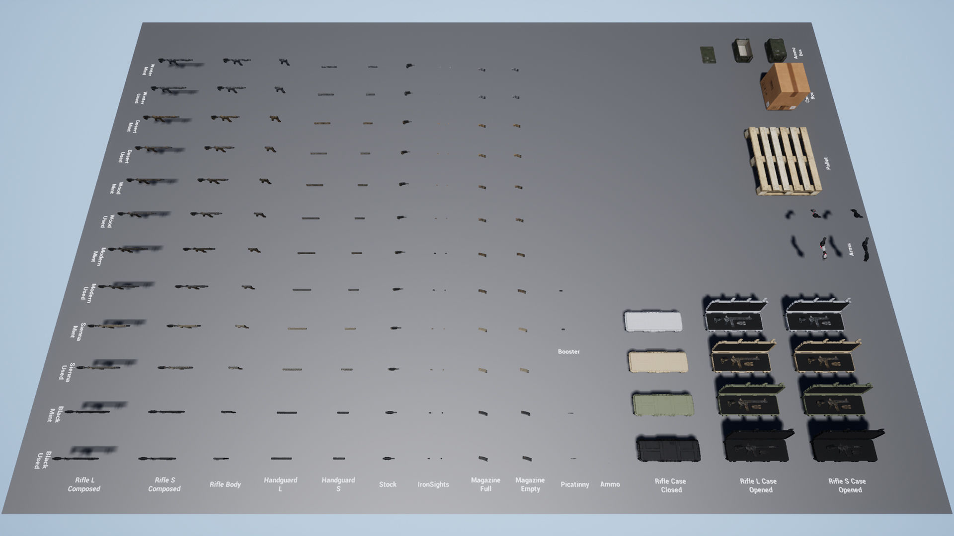 3D model AR15 - Animated FPS Weapon for Unreal Engine VR / AR / low ...