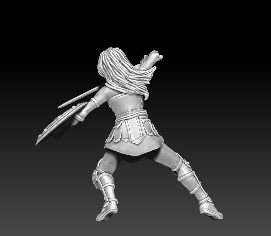 Girls fight club bundle - 10 girls miniatures - 35mm scale 3D model 3D ...