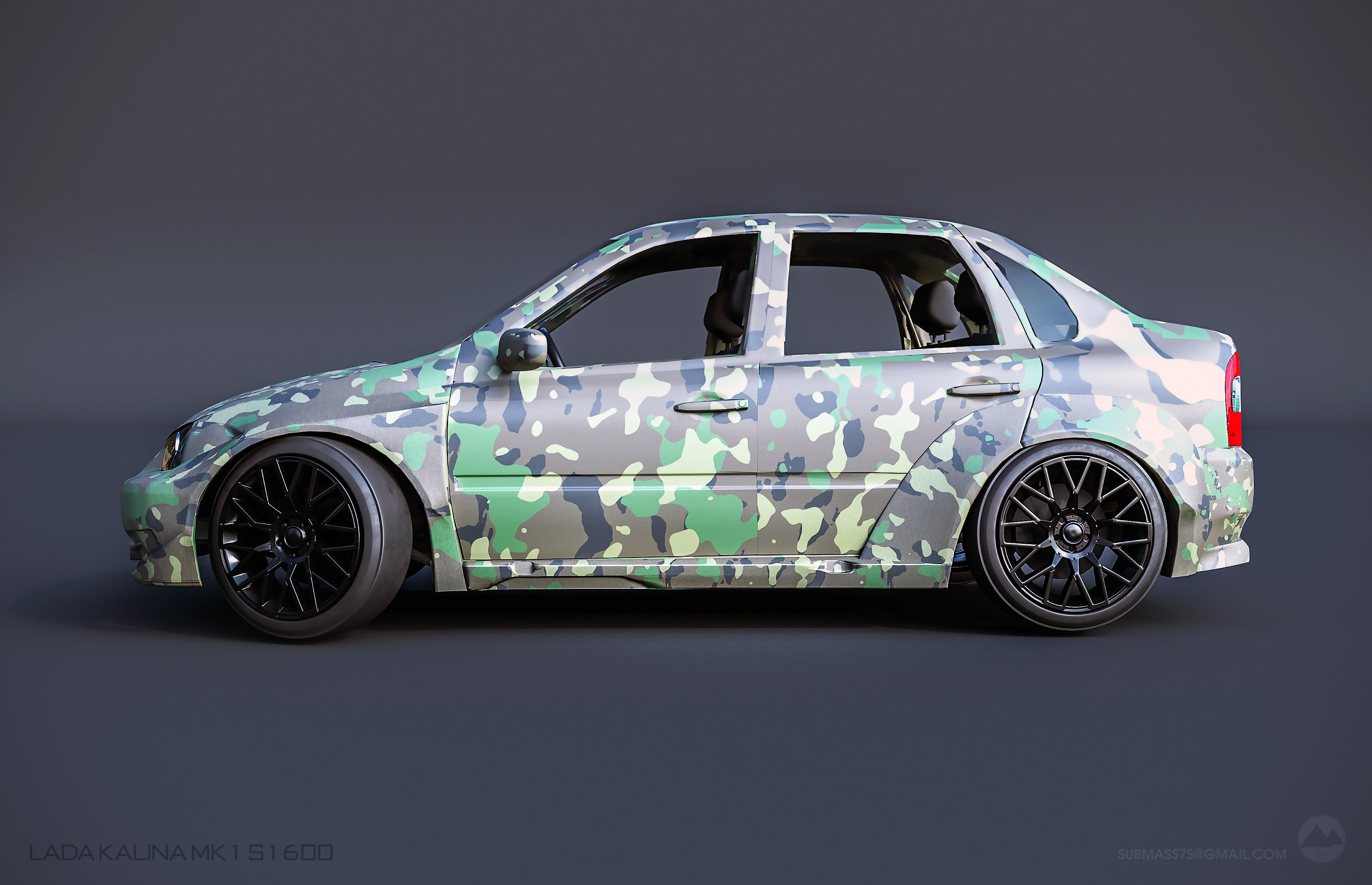 3D model Body kit LADA Kalina Mk1 S1600 3D model | CGTrader