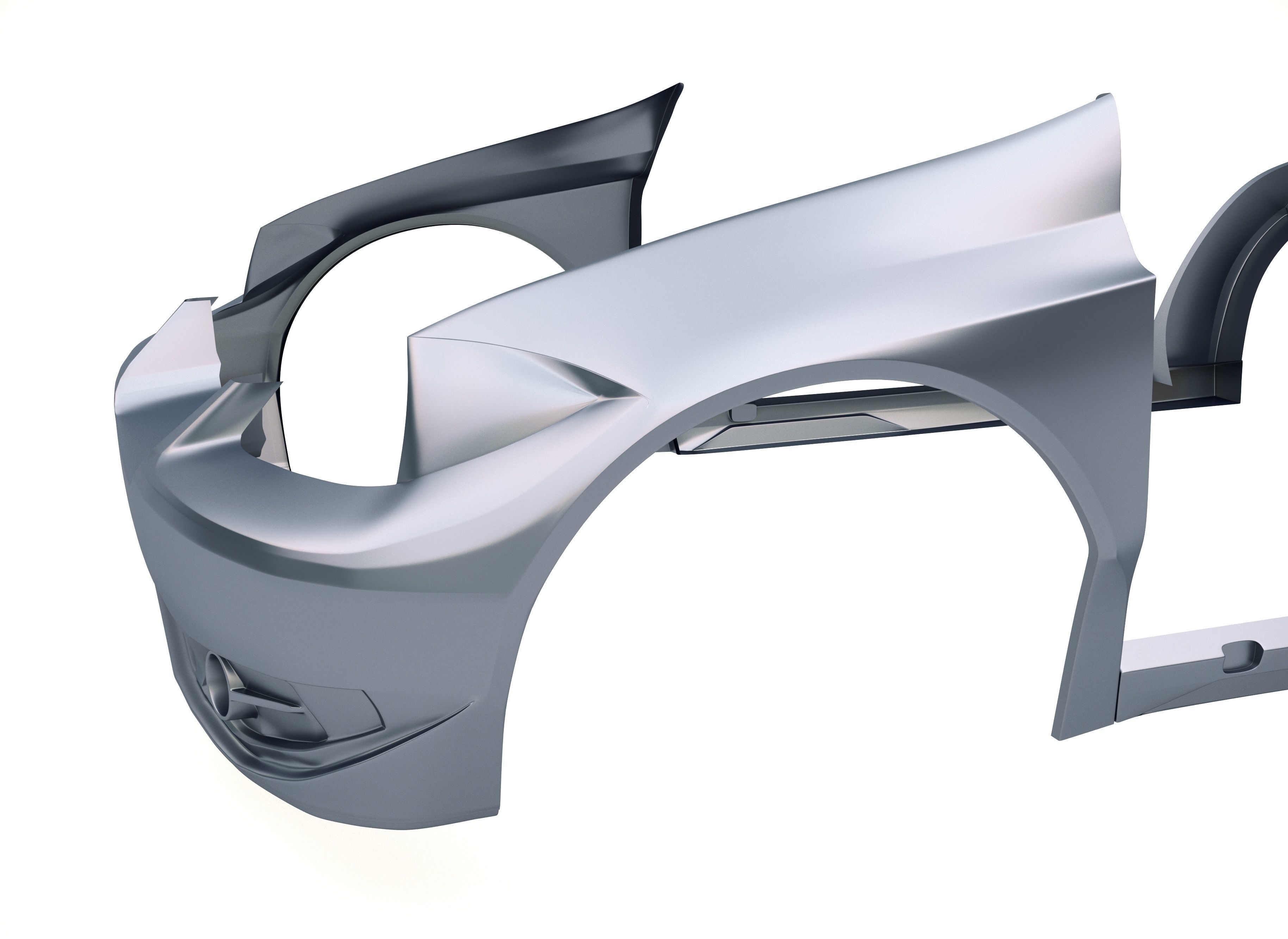 3D model Body kit LADA Kalina Mk1 S1600 3D model | CGTrader