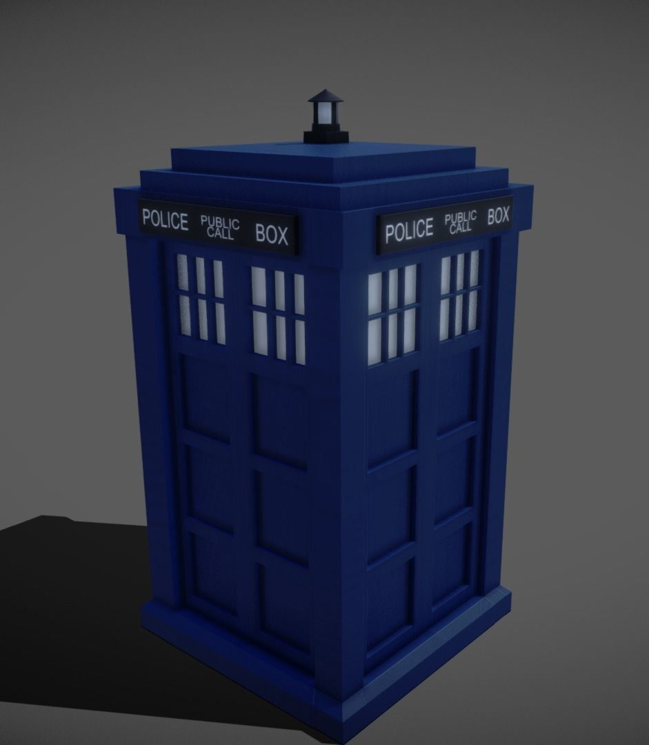 TARDIS police box 3D model | CGTrader