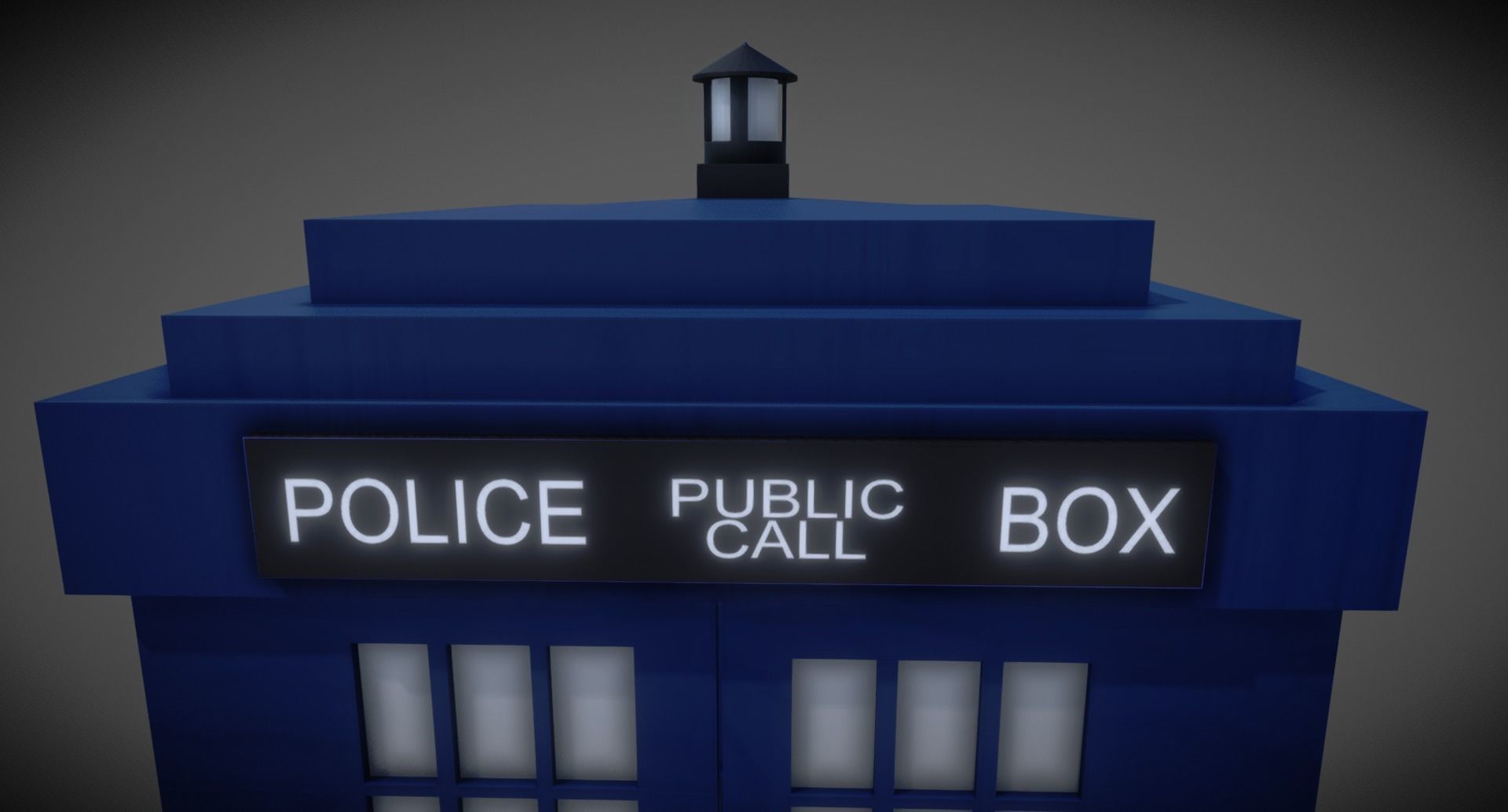 TARDIS police box 3D model | CGTrader