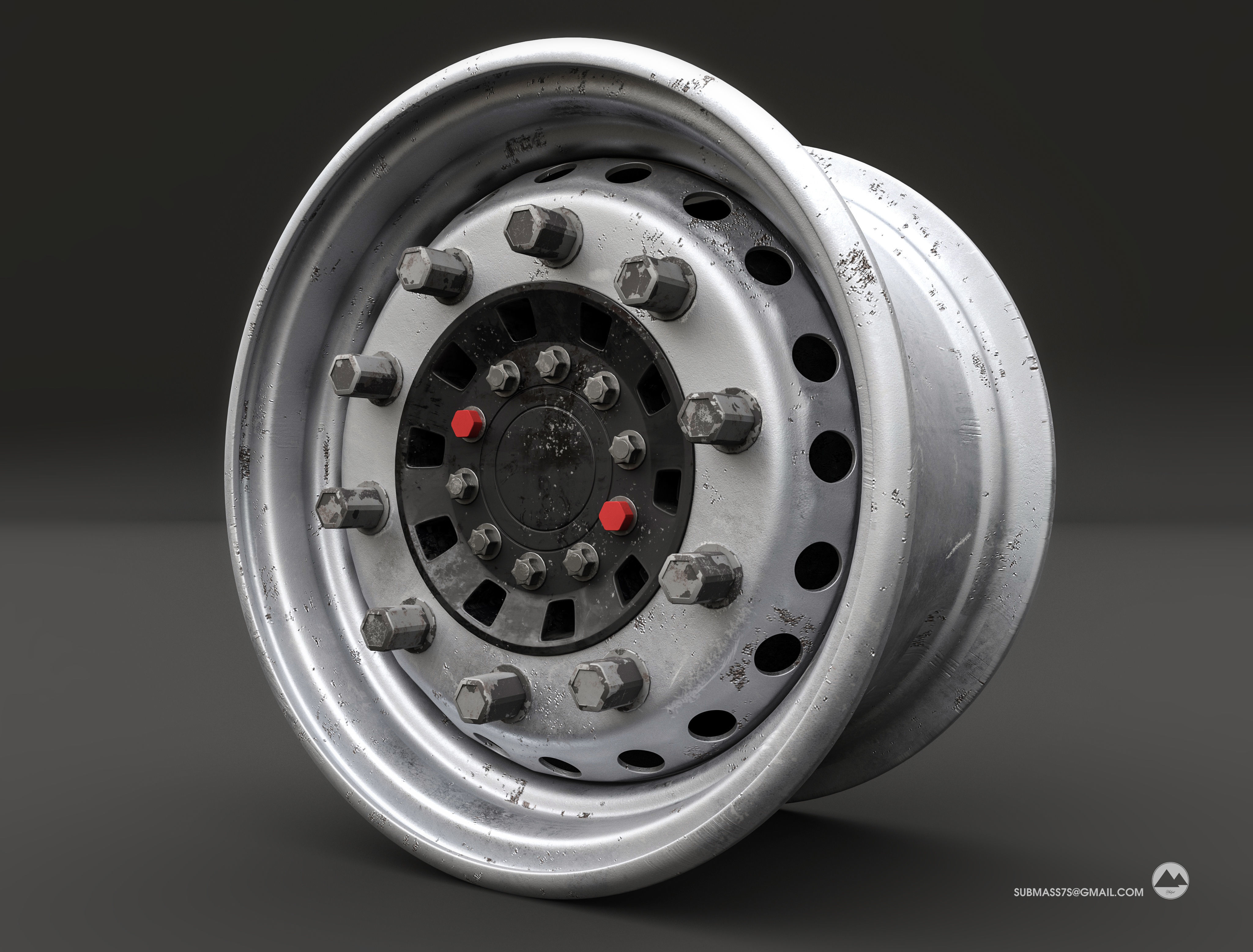 Disk 3D model of cargo wheel 3D model | CGTrader