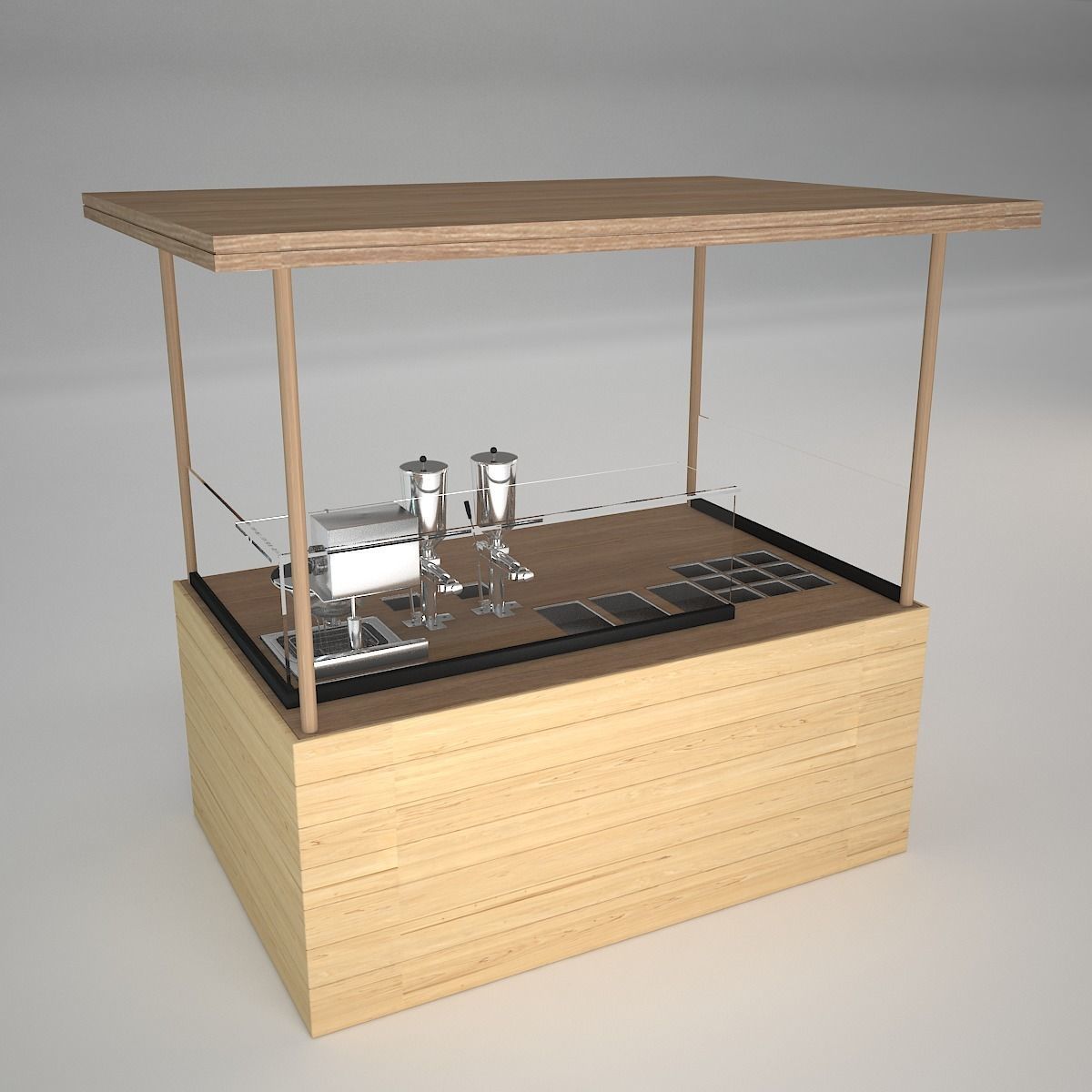 Food Stand 3D model | CGTrader