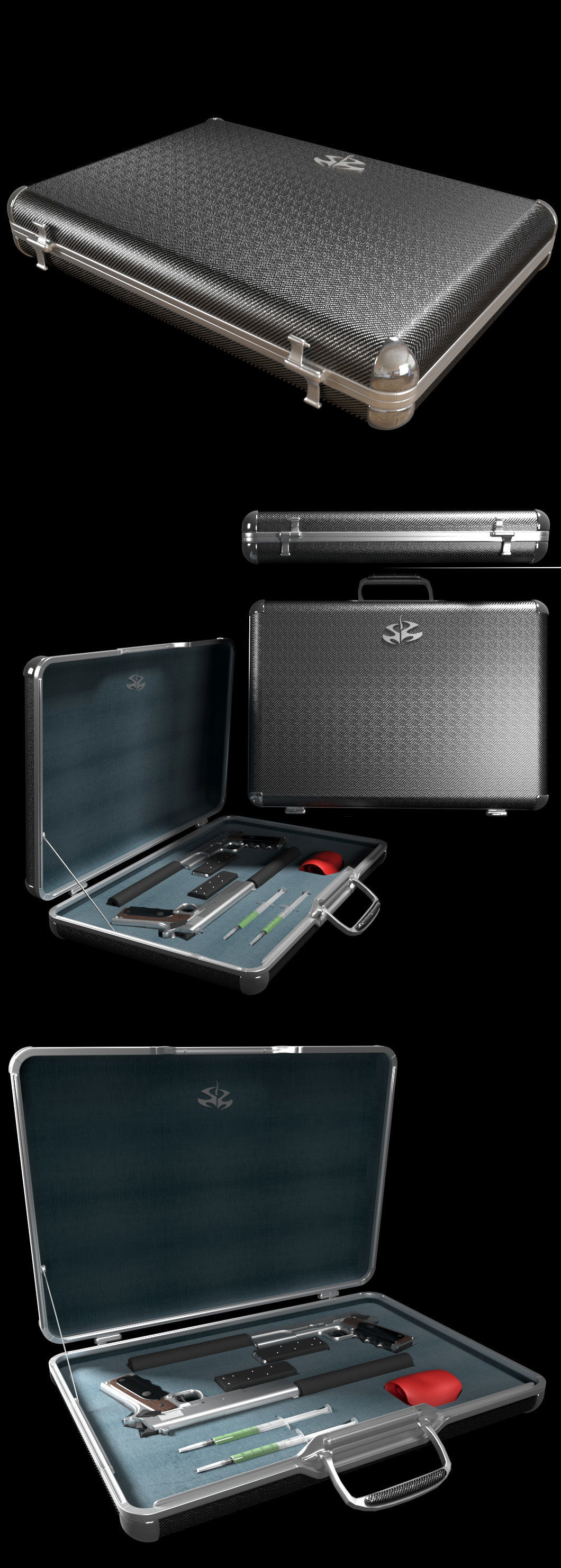 Hitman Attache Case 3D model | CGTrader