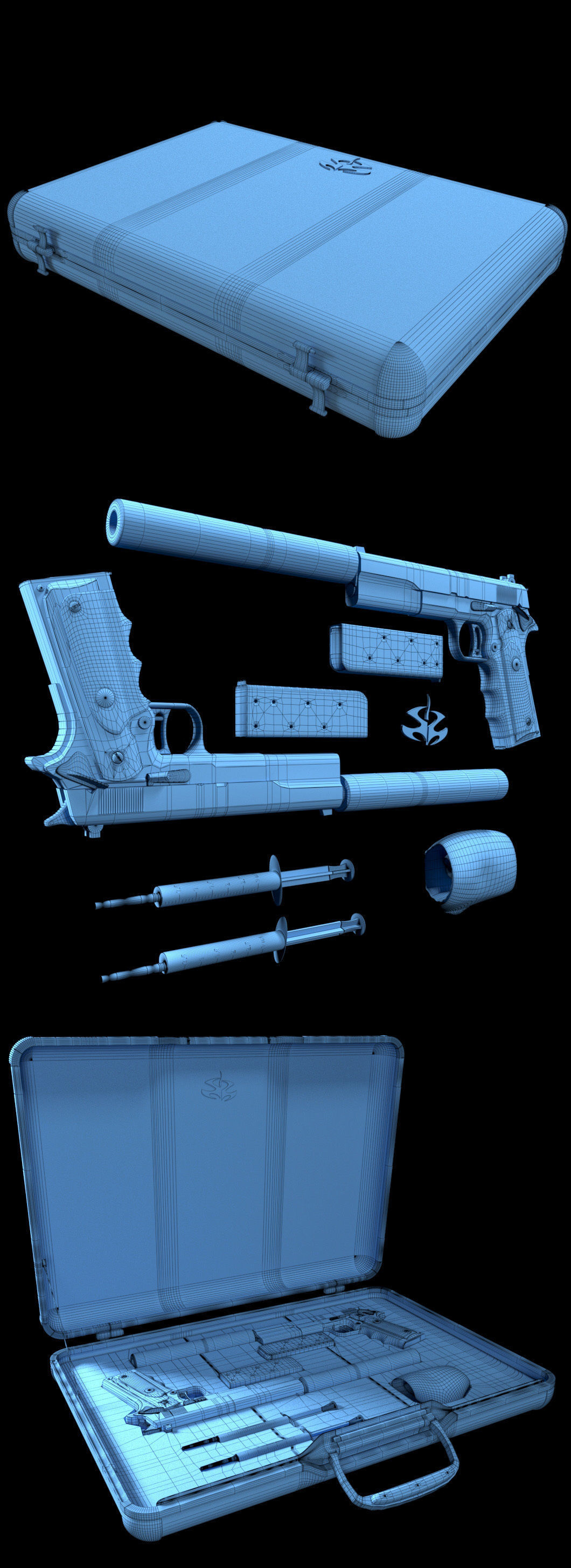 Hitman Attache Case 3D model | CGTrader