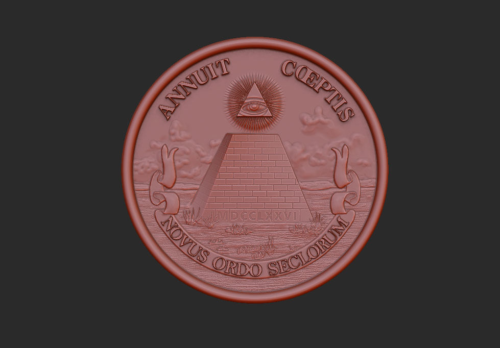 Great Seal of the United States Reverse Side 3D model | CGTrader