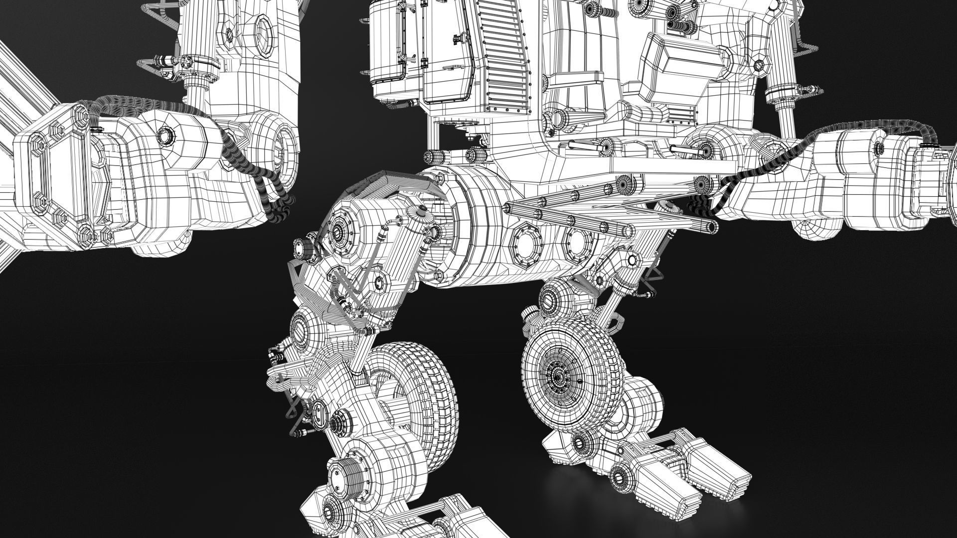 Sci-Fi robot Worker Powerloader 3D model | CGTrader