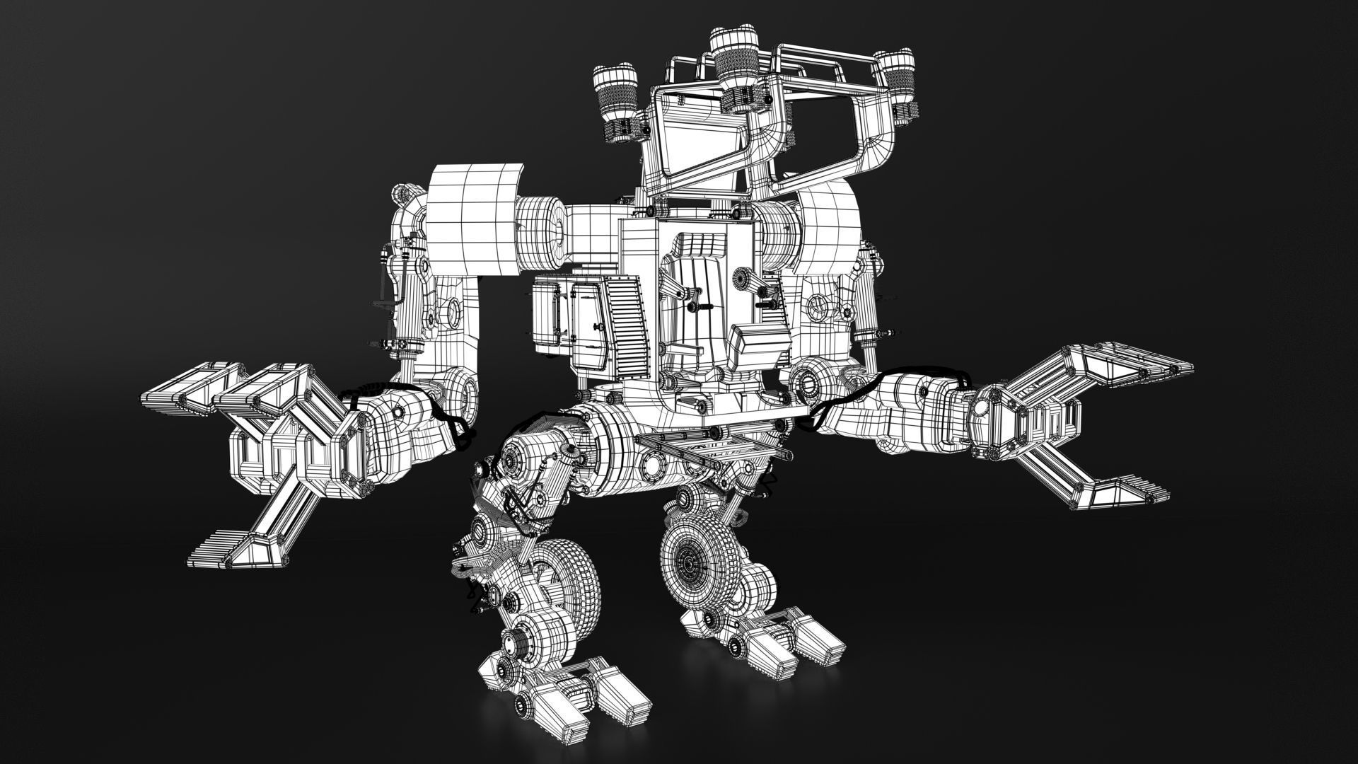 Sci-Fi robot Worker Powerloader 3D model | CGTrader