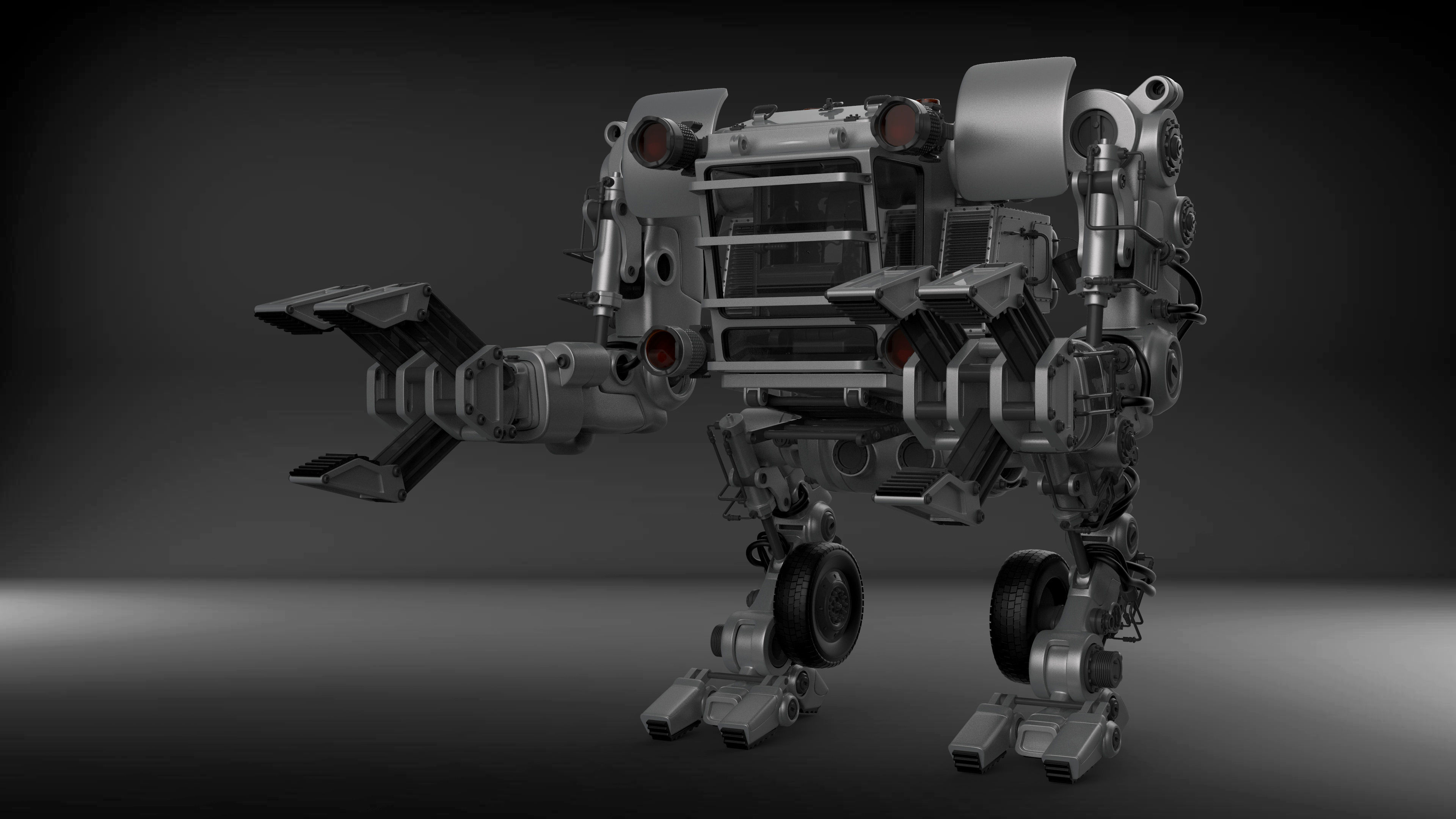 Sci-Fi robot Worker Powerloader 3D model | CGTrader