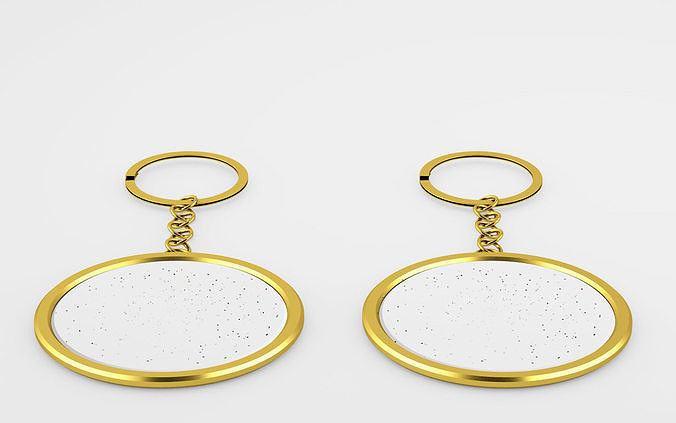 Key Chain Gold 3D model | CGTrader