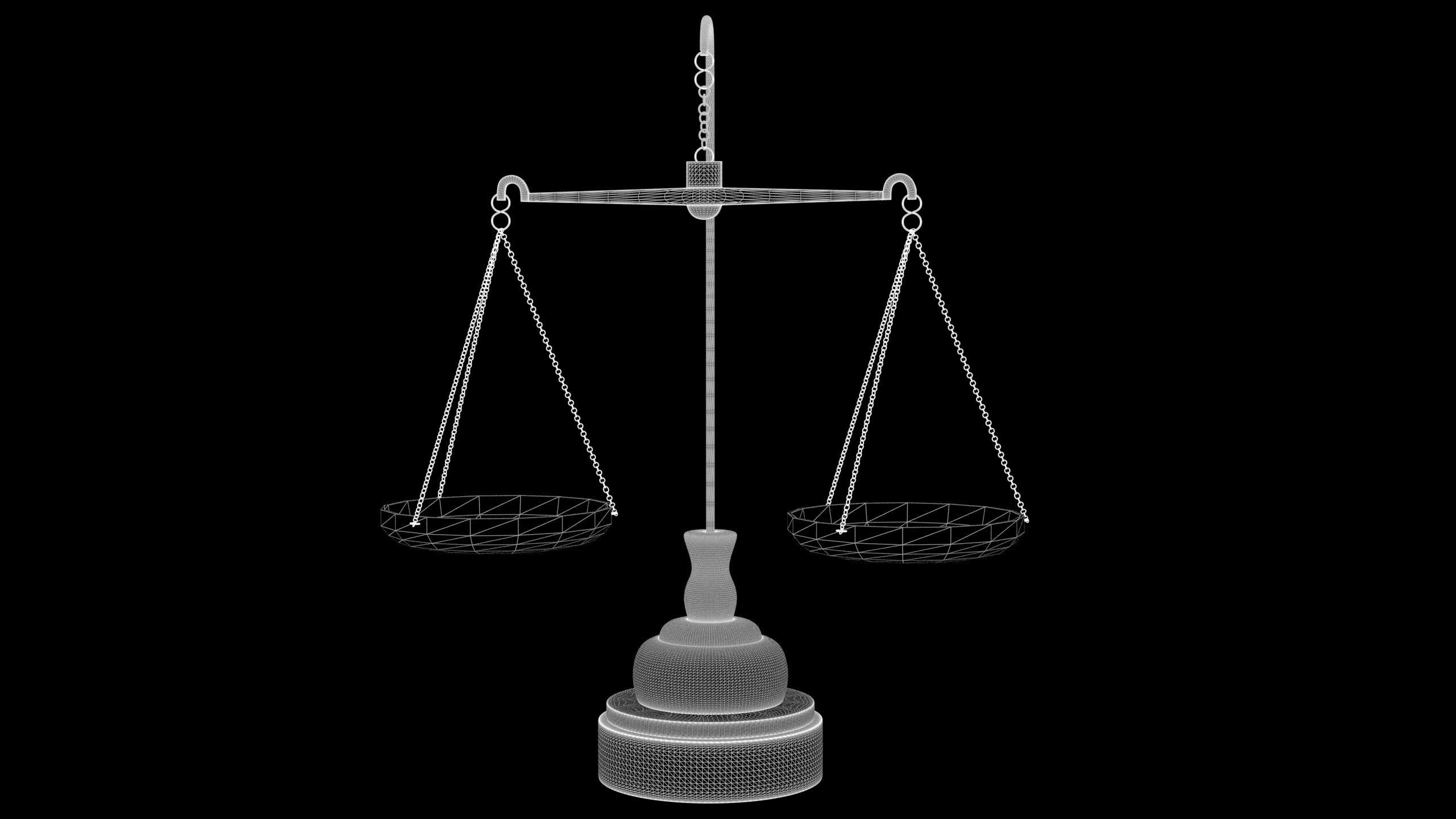 Balance scale 3D model | CGTrader