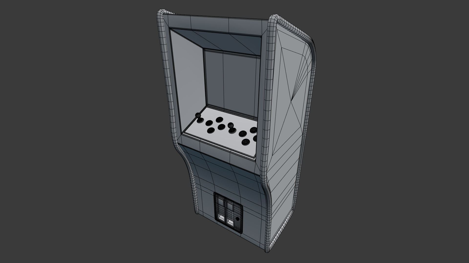 3D model Simple Arcade Machine VR / AR / low-poly | CGTrader