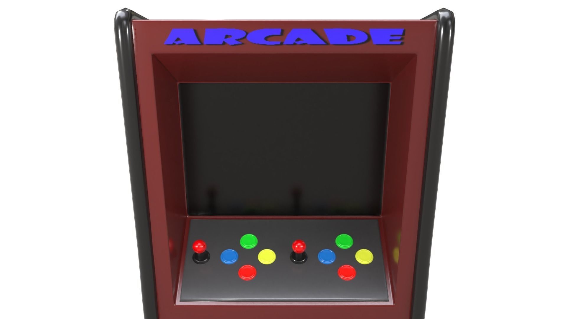 3D model Simple Arcade Machine VR / AR / low-poly | CGTrader
