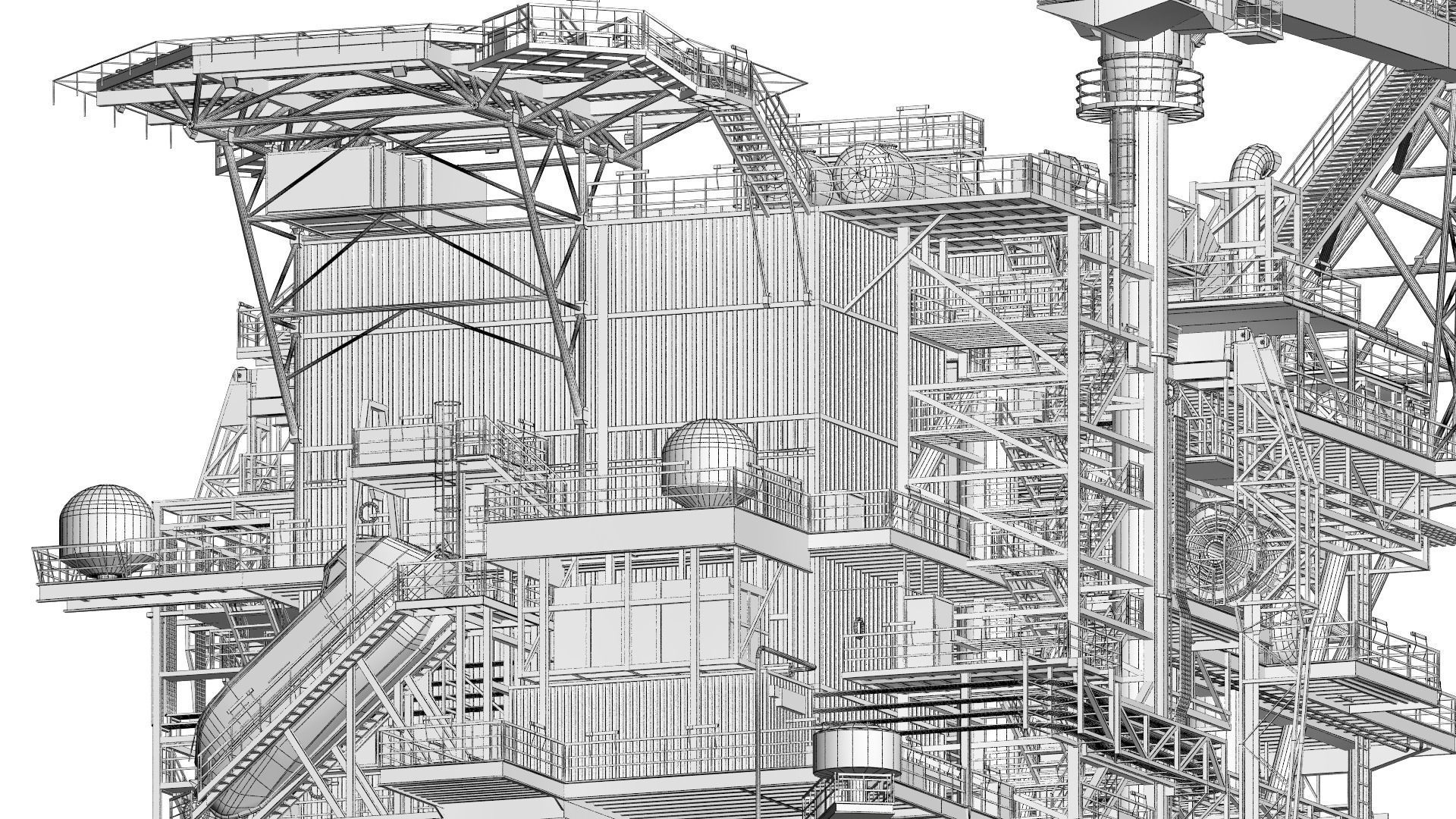 fixed platform Solan 3D model | CGTrader