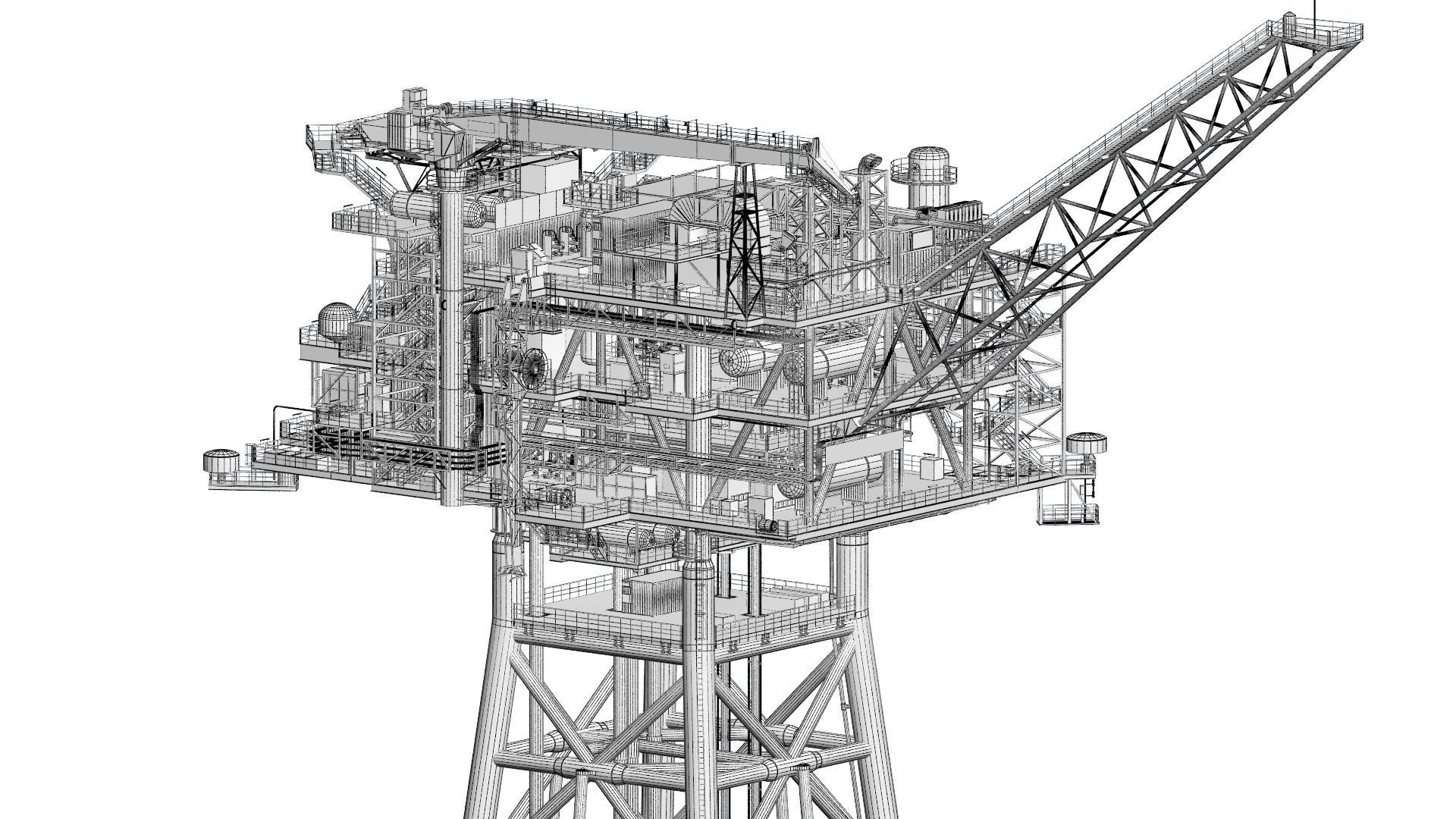 fixed platform Solan 3D model | CGTrader