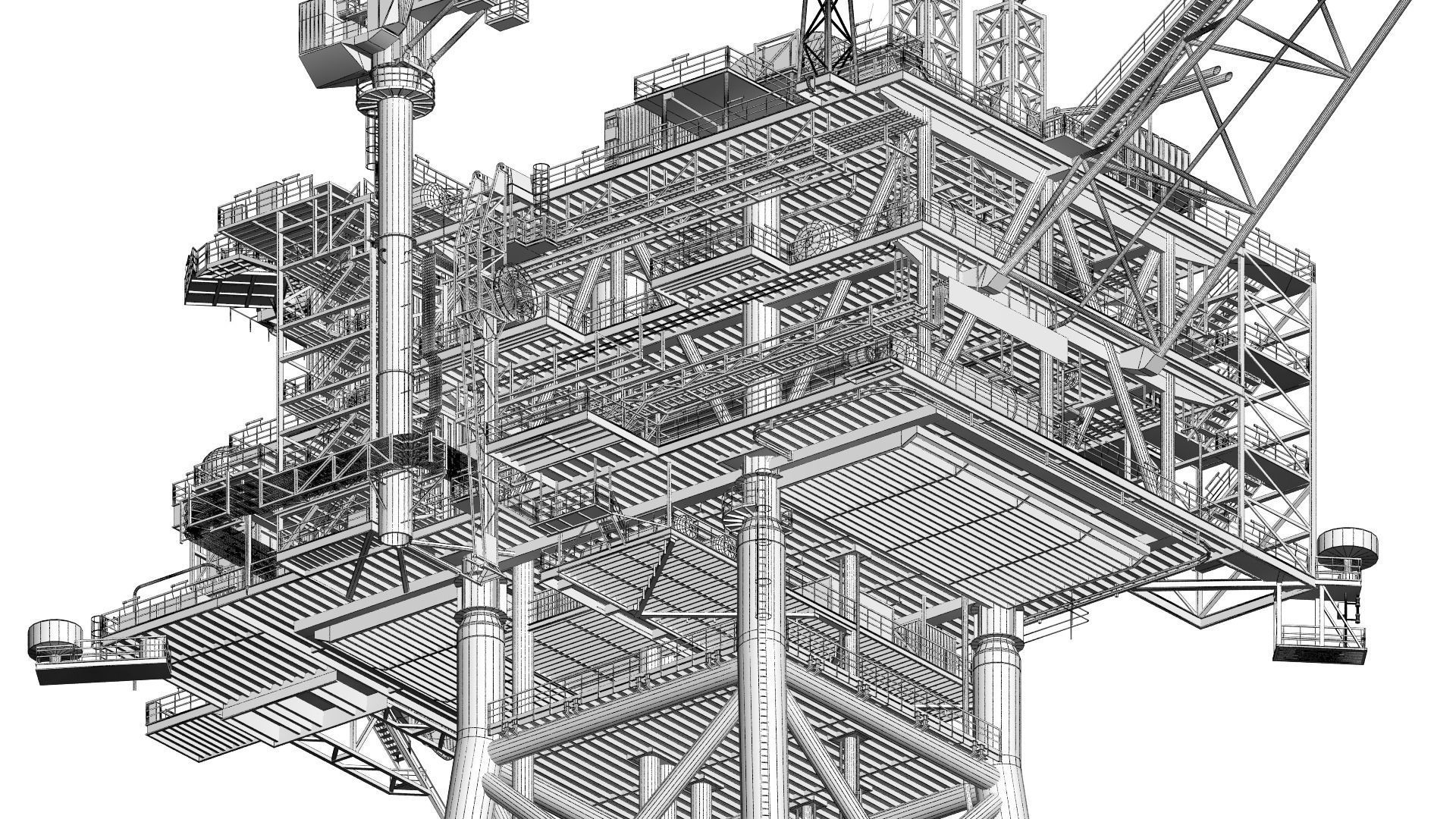 fixed platform Solan 3D model | CGTrader