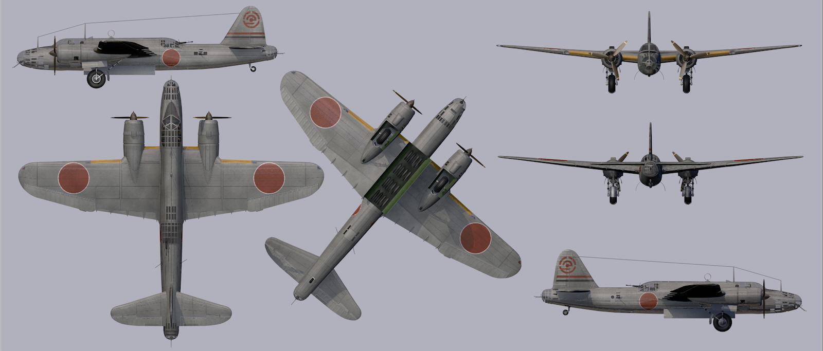 Nakajima Ki-49 Donryu - aka Helen 3D model | CGTrader